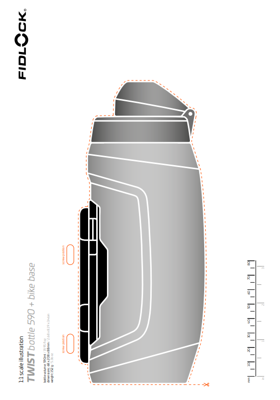 Fidlock TWIST SET ANTIBAKTERIÁLNÍ LÁHEV 590ml - ZÁKLADNA NA RÁM | Bikeaction.cz